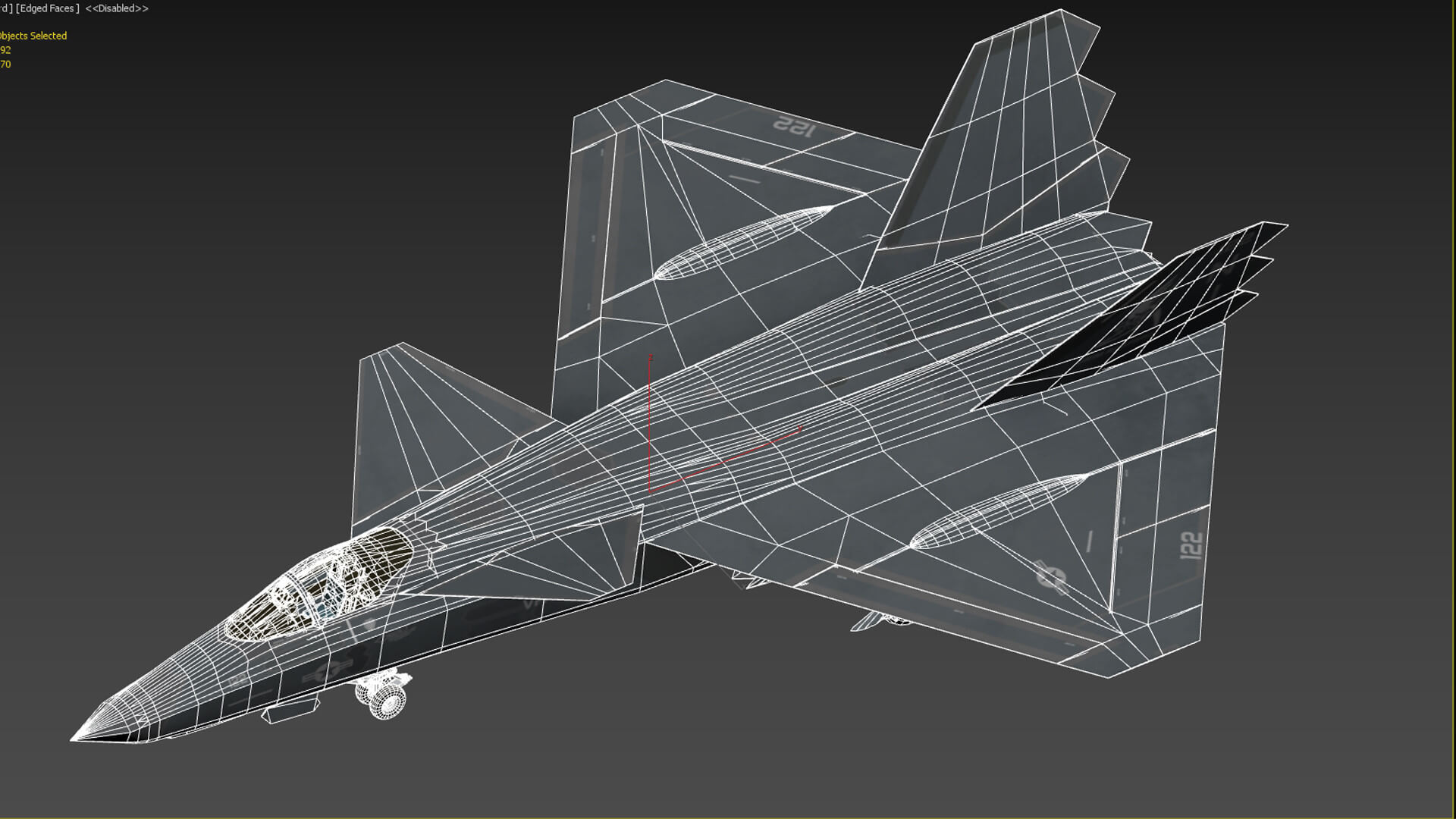YF-23 Naval NATF-23 3D Model by citizensnip
