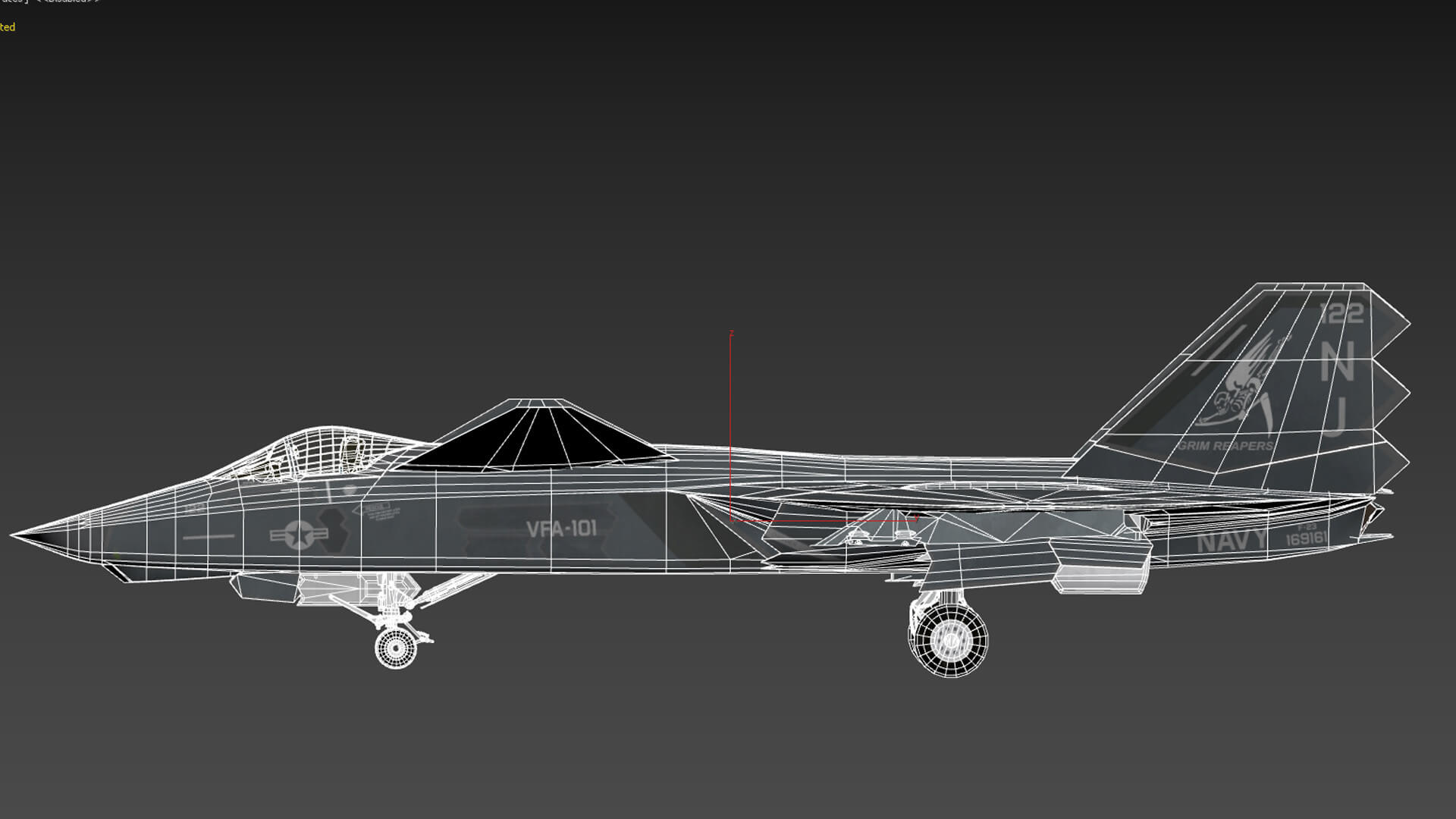 YF-23 Naval NATF-23 3D Model by citizensnip