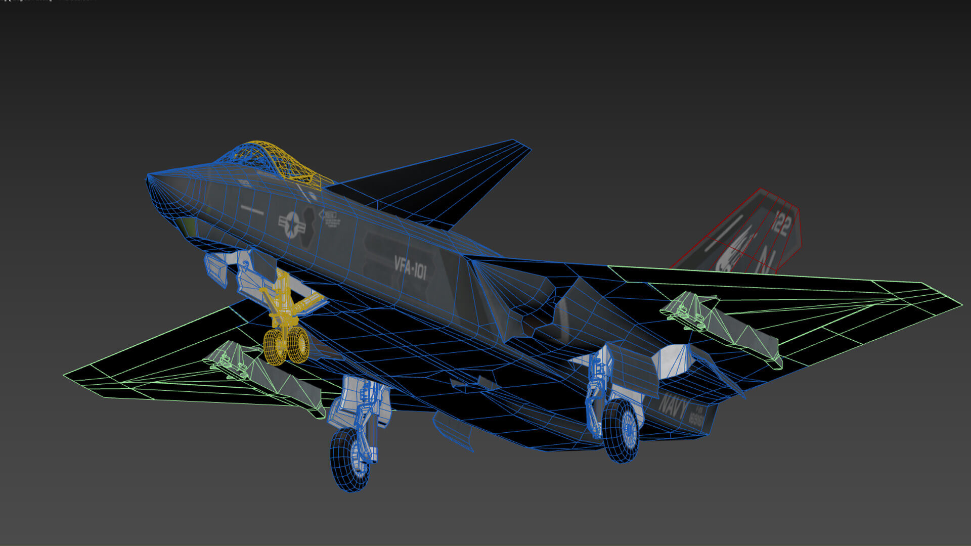 YF-23 Naval NATF-23 3D Model by citizensnip