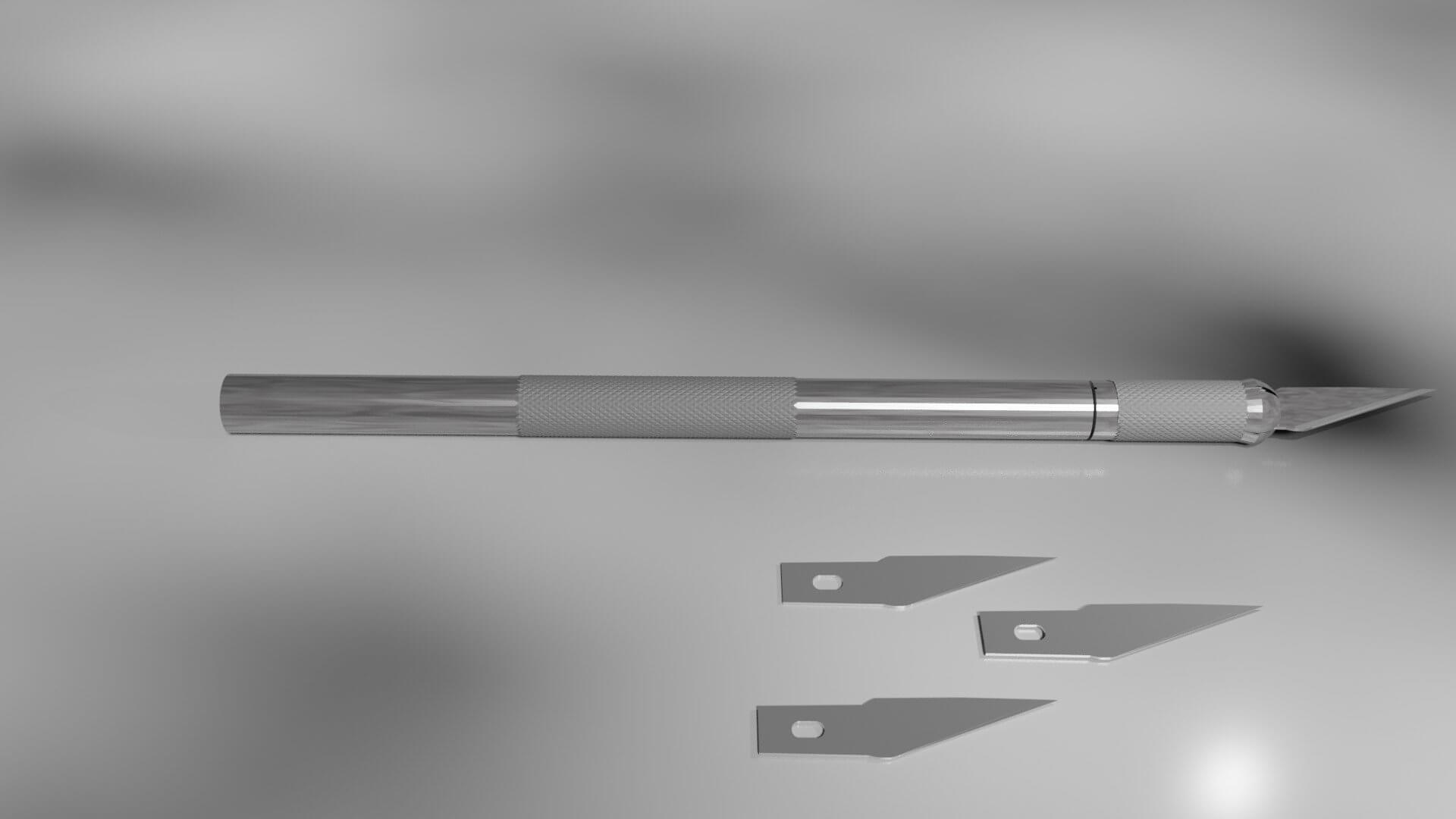 Modeling Knife and Blades - 3D Model by cjb3d