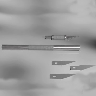 Modeling Knife and Blades - 3D Model by cjb3d