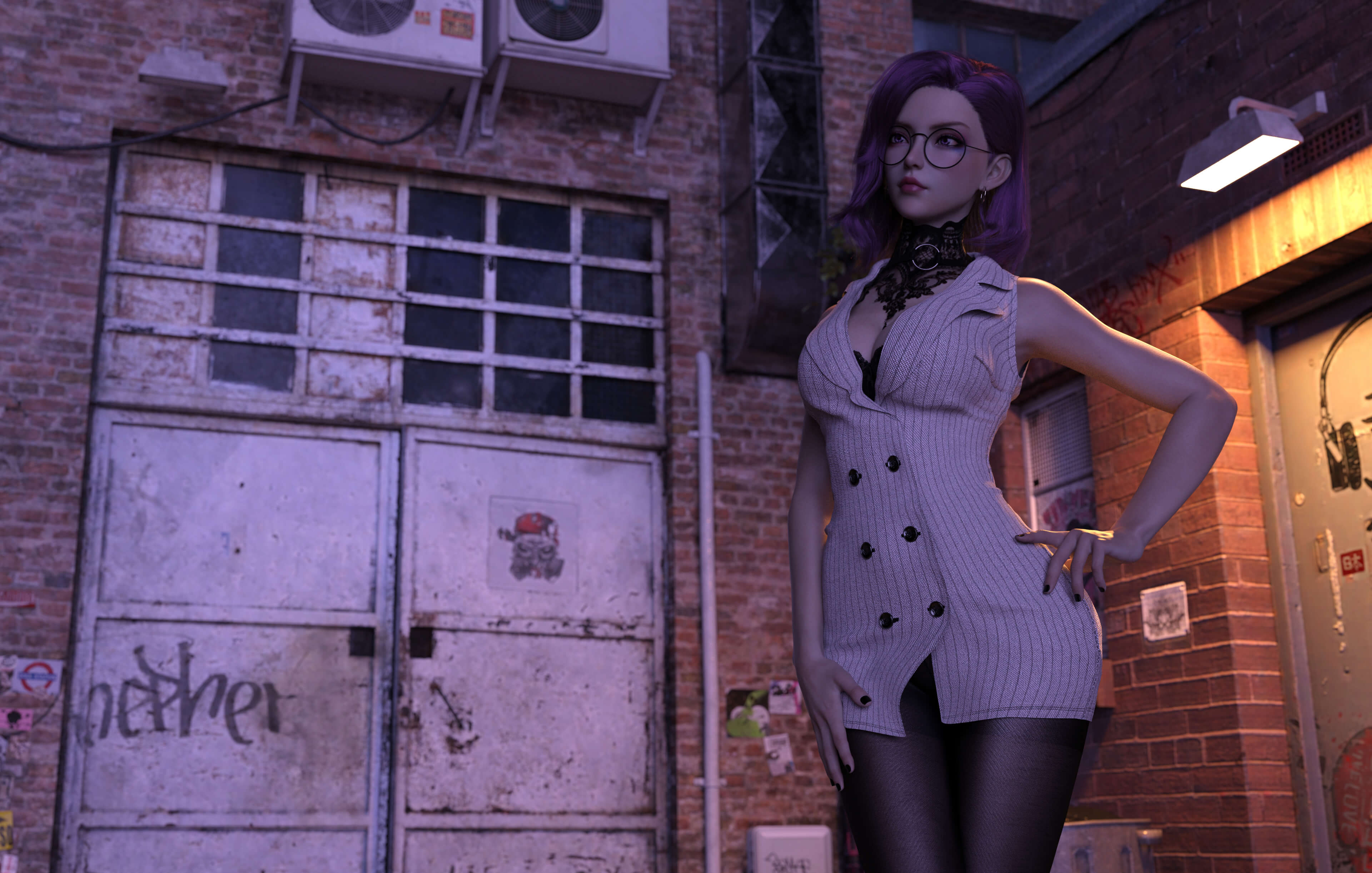 Lady Mob Boss 3D Render, Digital Art by CJones3DCG