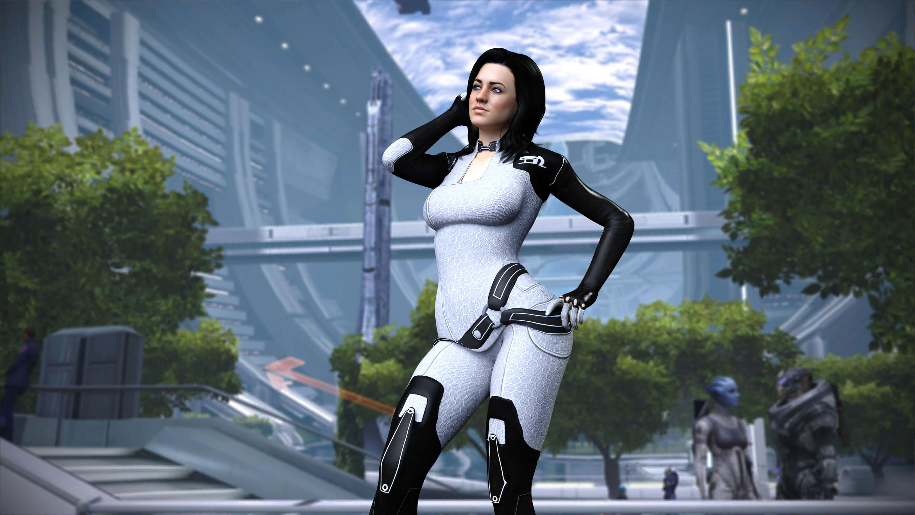 Miranda at the Citadel 3D Render, Digital Art by CJones3DCG