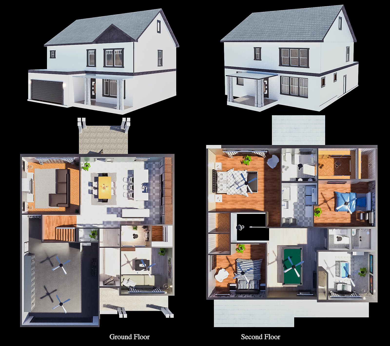 American House - Daz Content by clacydarch