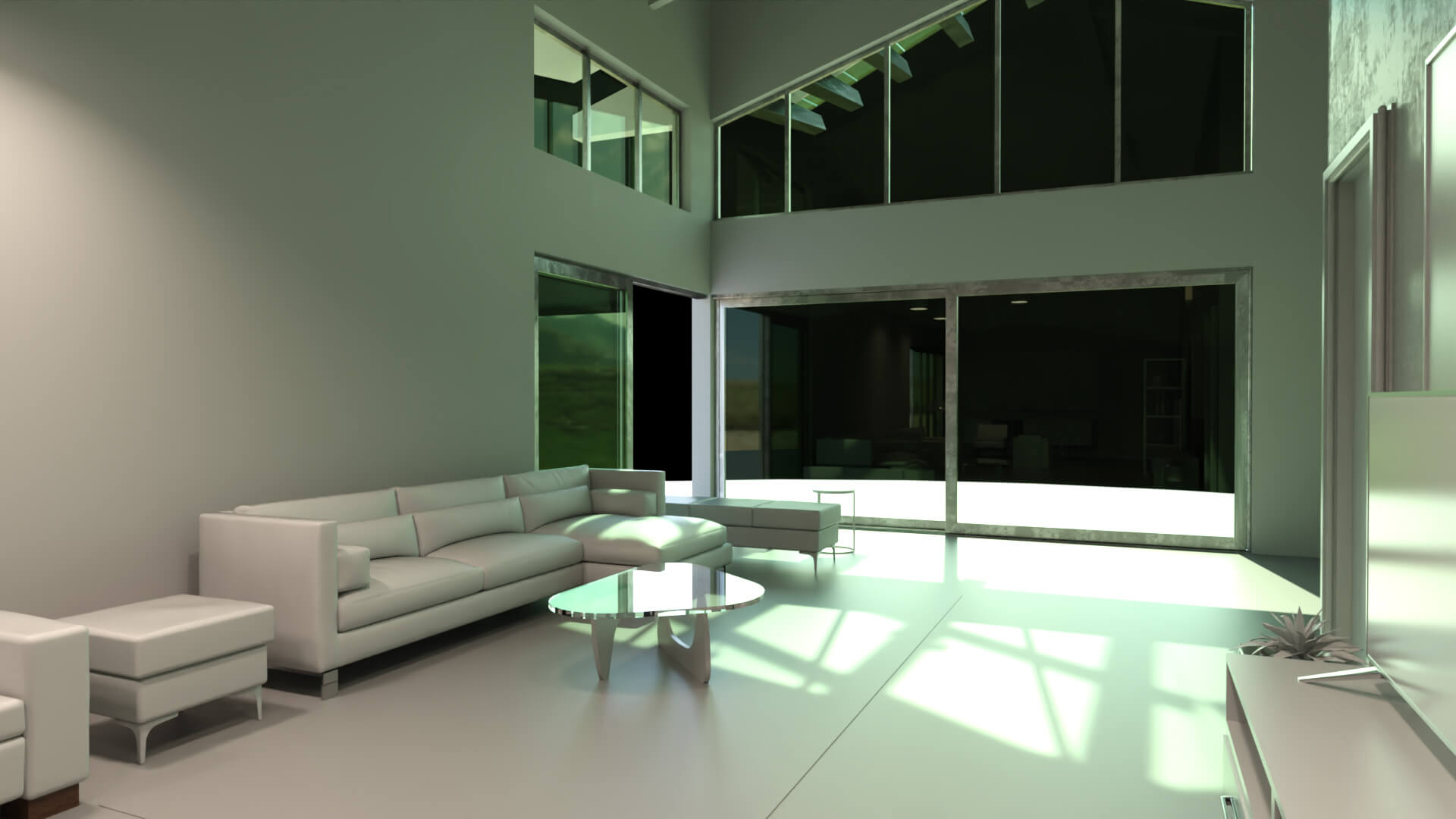 Energy Efficient Living Room - Daz Content by clacydarch