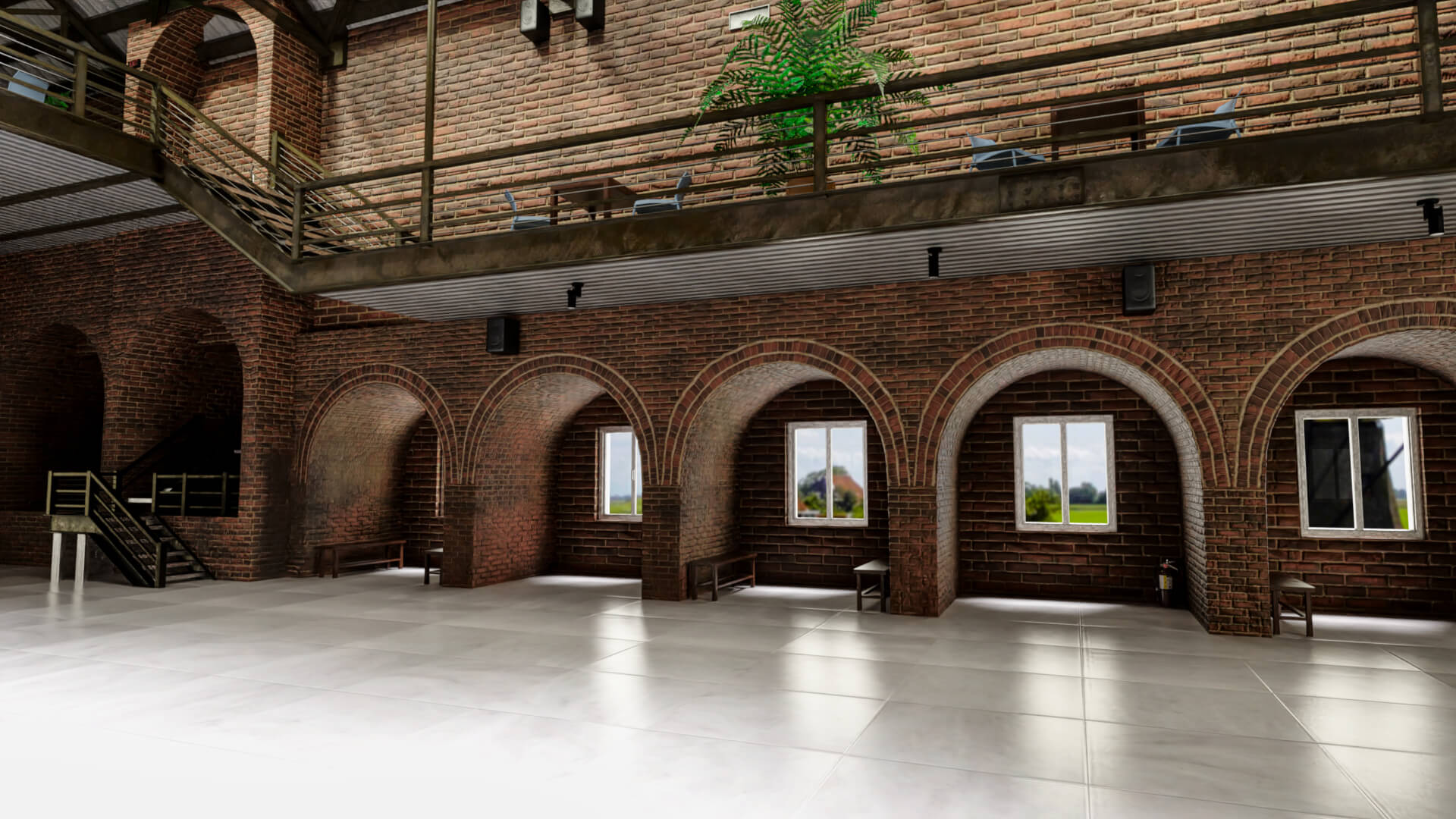 Brooklyn Warehouse 3D Render, Digital Art by clacydarch