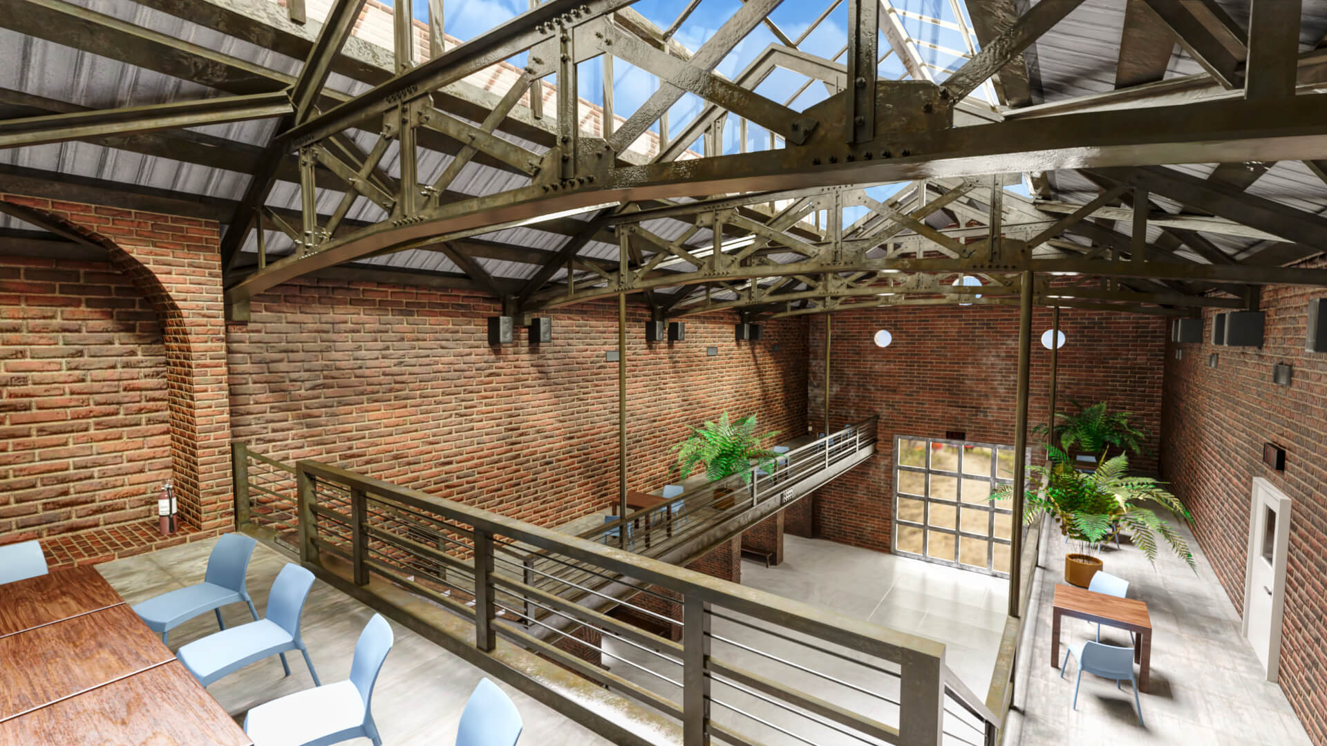 Brooklyn Warehouse 3D Render, Digital Art by clacydarch