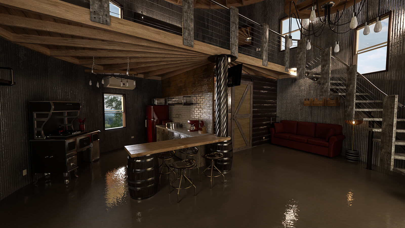 Clacy's Yurt House 3D Render, Digital Art by clacydarch