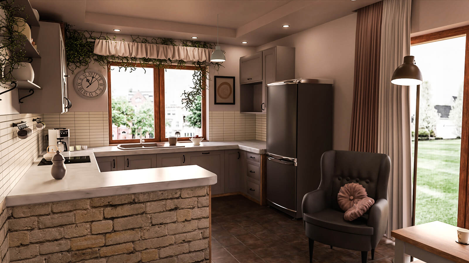 Kuredu House 3D Render, Digital Art by clacydarch