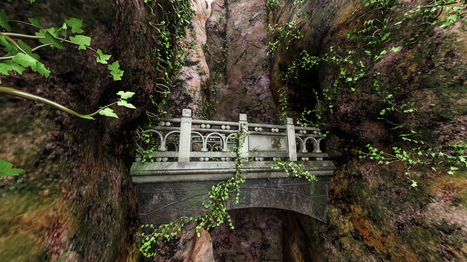 Mysterious Bridge 3D Render, Digital Art by clacydarch