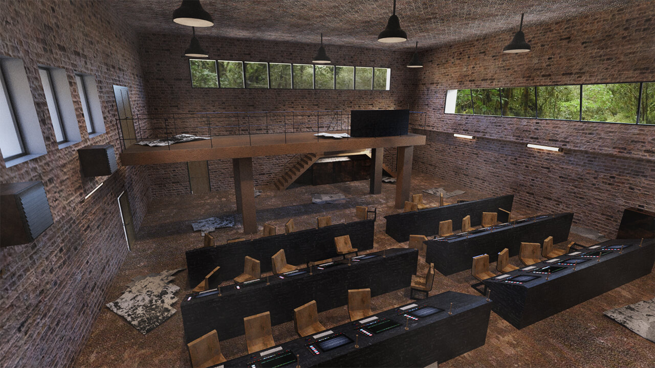 Old Command Center 3D Render, Digital Art by clacydarch