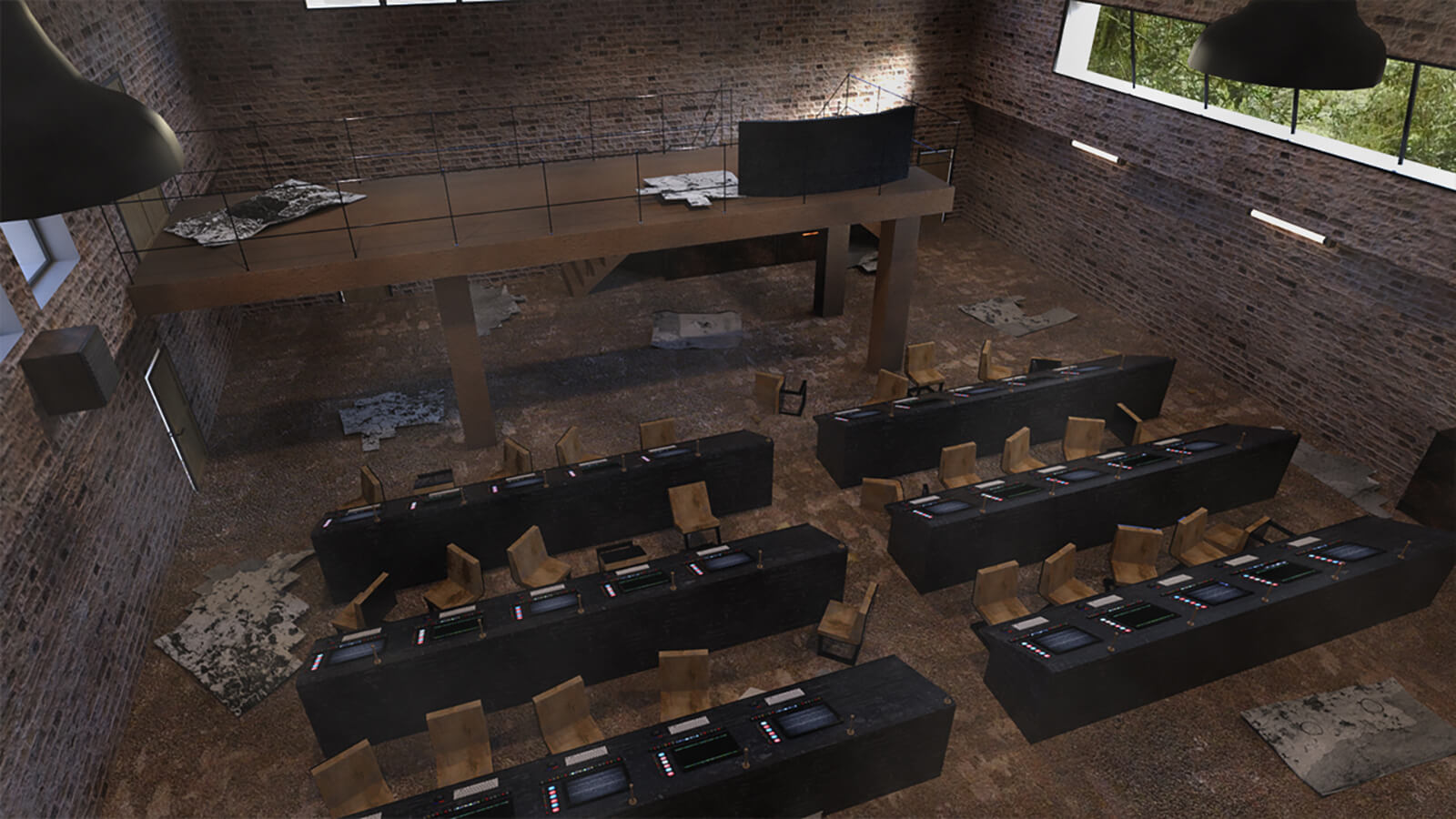 Old Command Center 3D Render, Digital Art by clacydarch