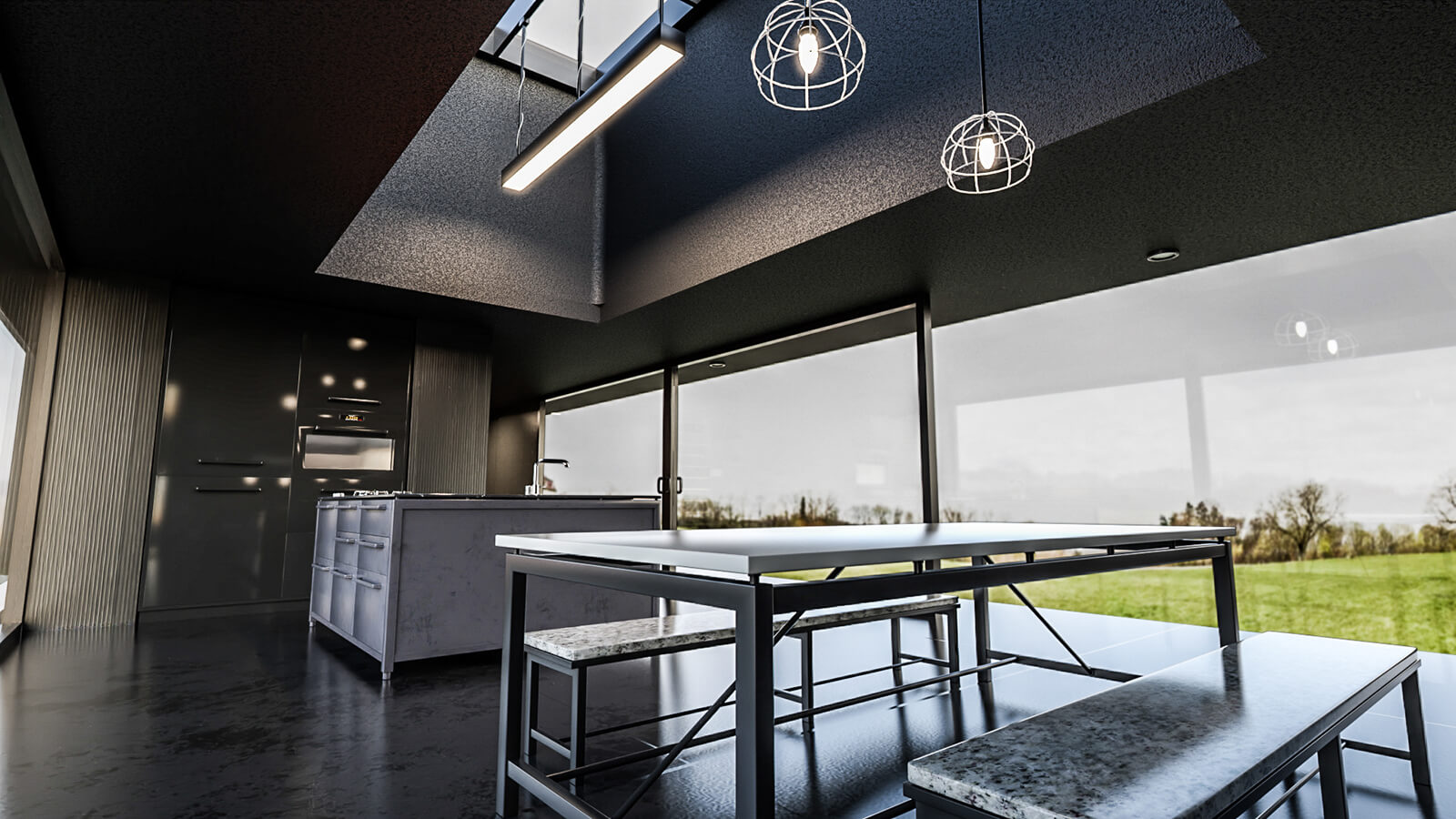 Riverside Cabin 3D Render, Digital Art by clacydarch