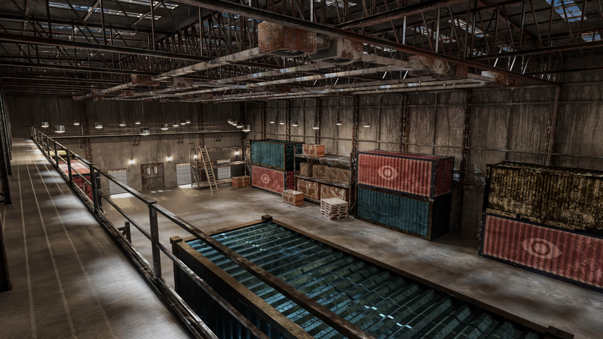 West Warehouse 3D Render, Digital Art by clacydarch