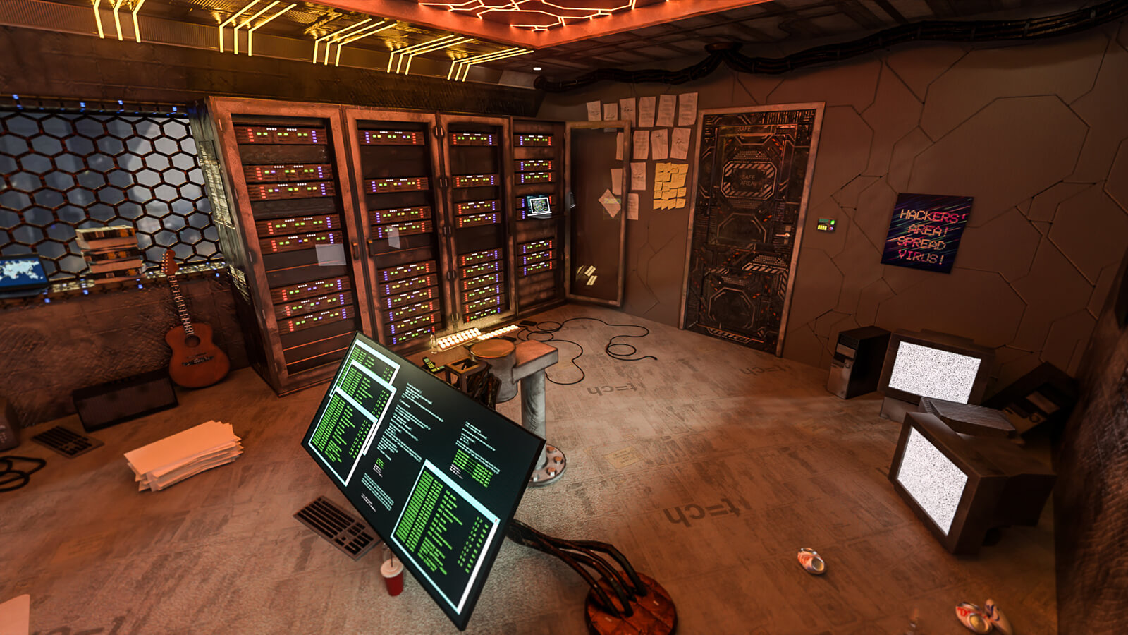 Hackers Room - Daz Content by clacydarch