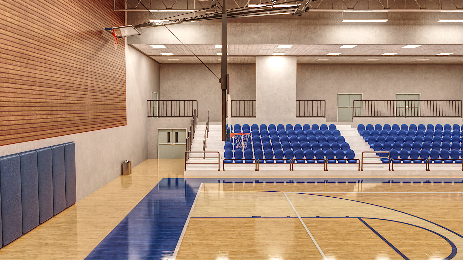 HS Basketball Gym Base - Daz Content by clacydarch