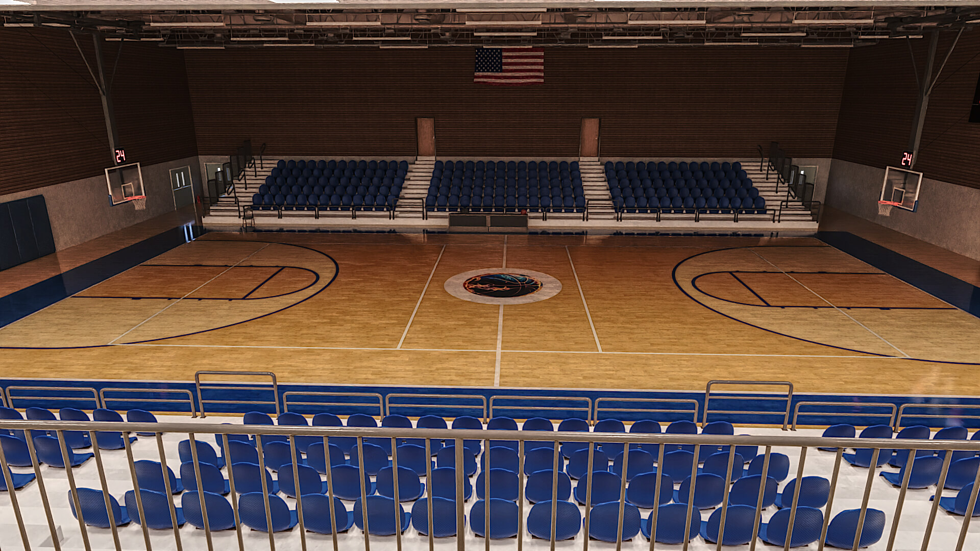 DAZ Content Bundle: Five HS Basketball Gym Teams by clacydarch