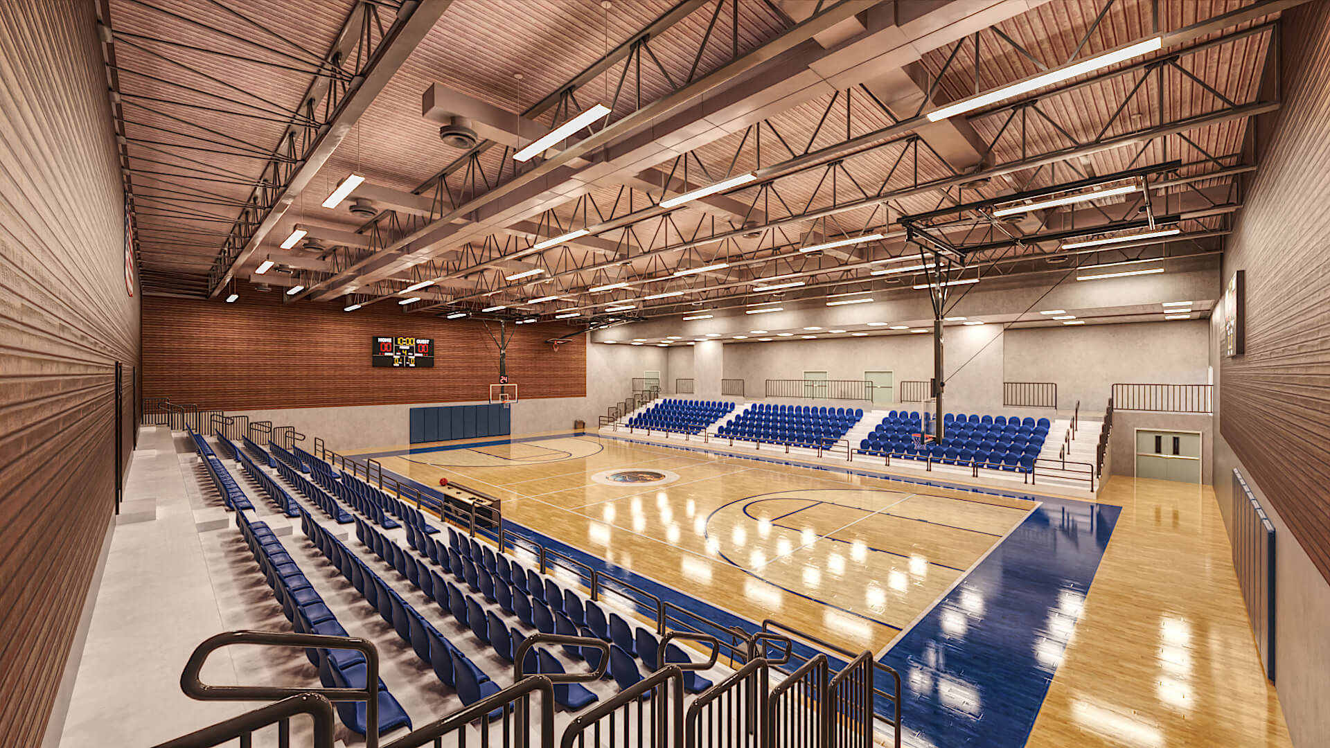 HS Basketball Gym Base - Daz Content by clacydarch