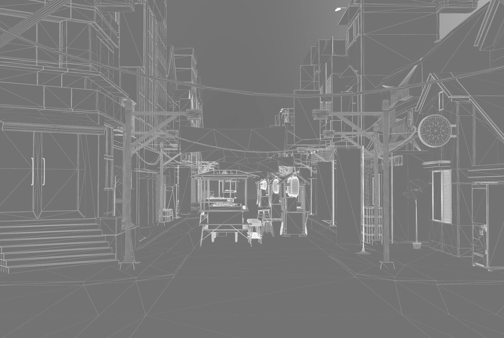 DAZ Content Bundle: Three Street DAZ Environment by clacydarch