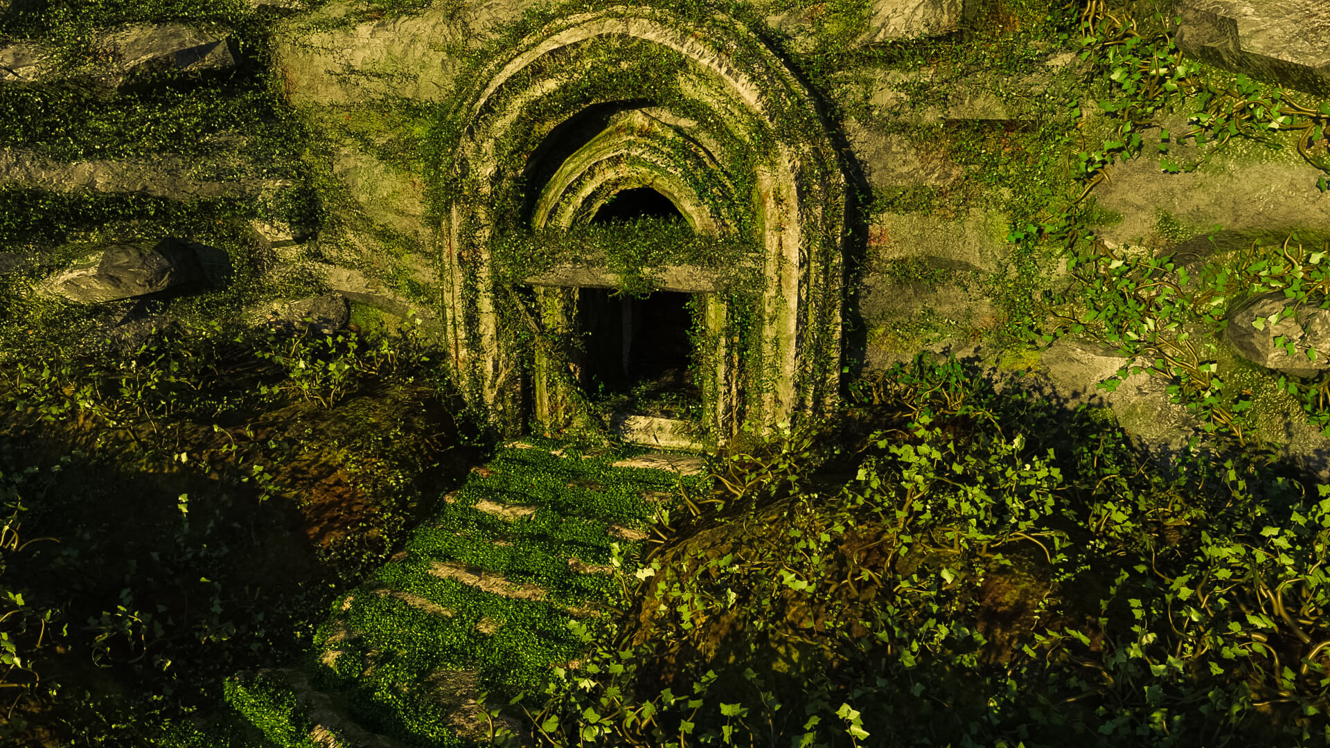 Mysterious Ancient Gate - Daz Content by clacydarch