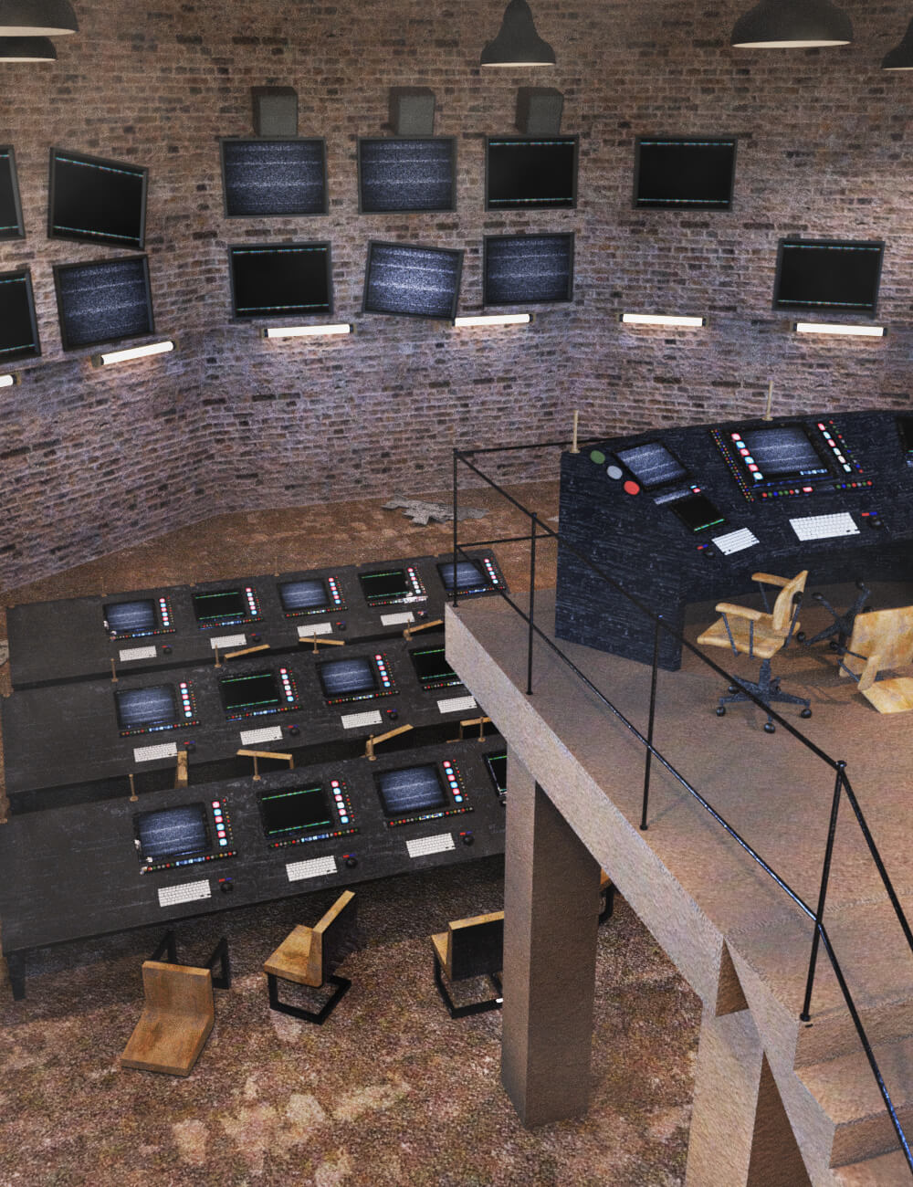 Old Command Center - Daz Content by clacydarch