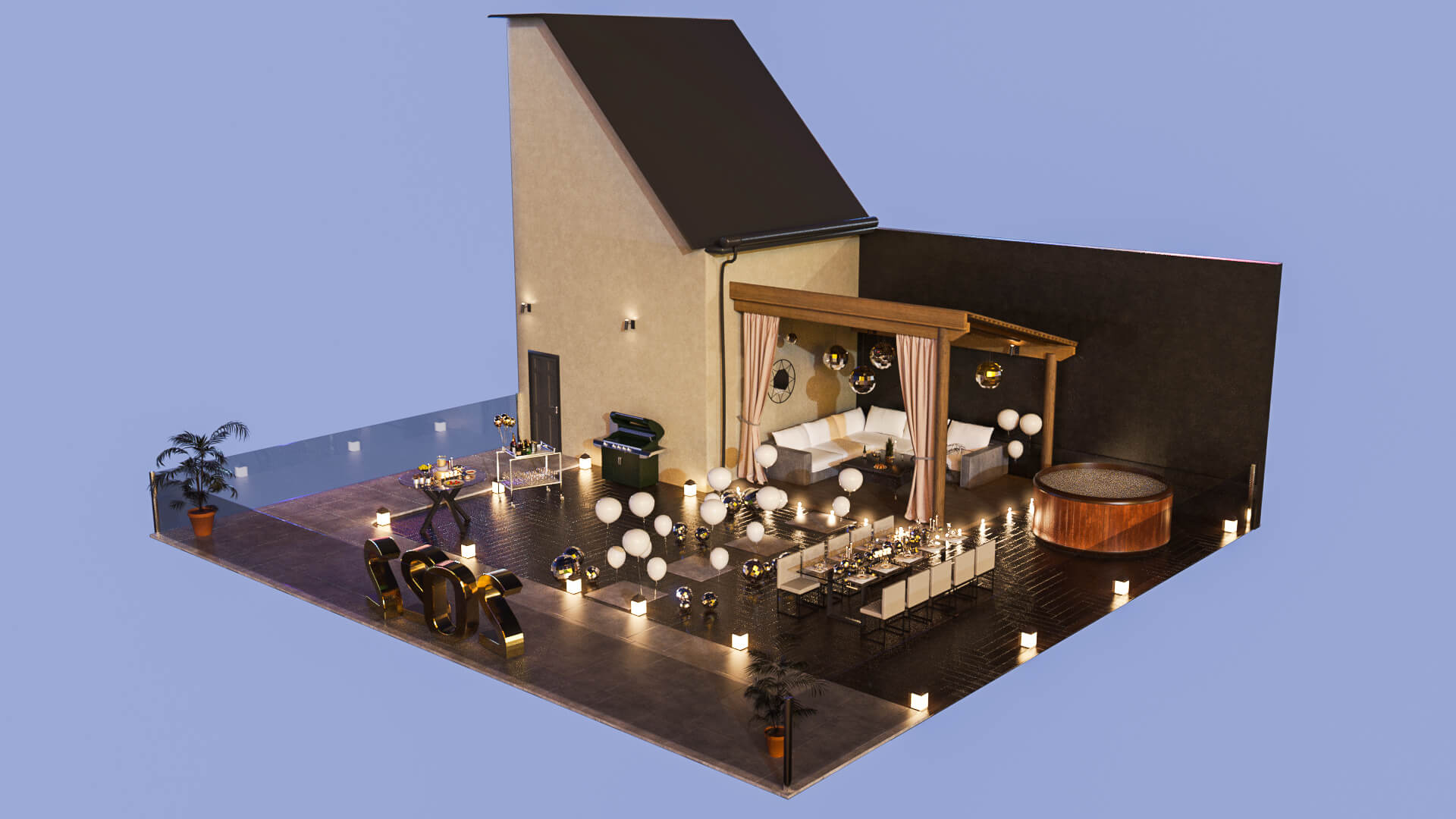 Roof Deck Eve - Daz Content by clacydarch