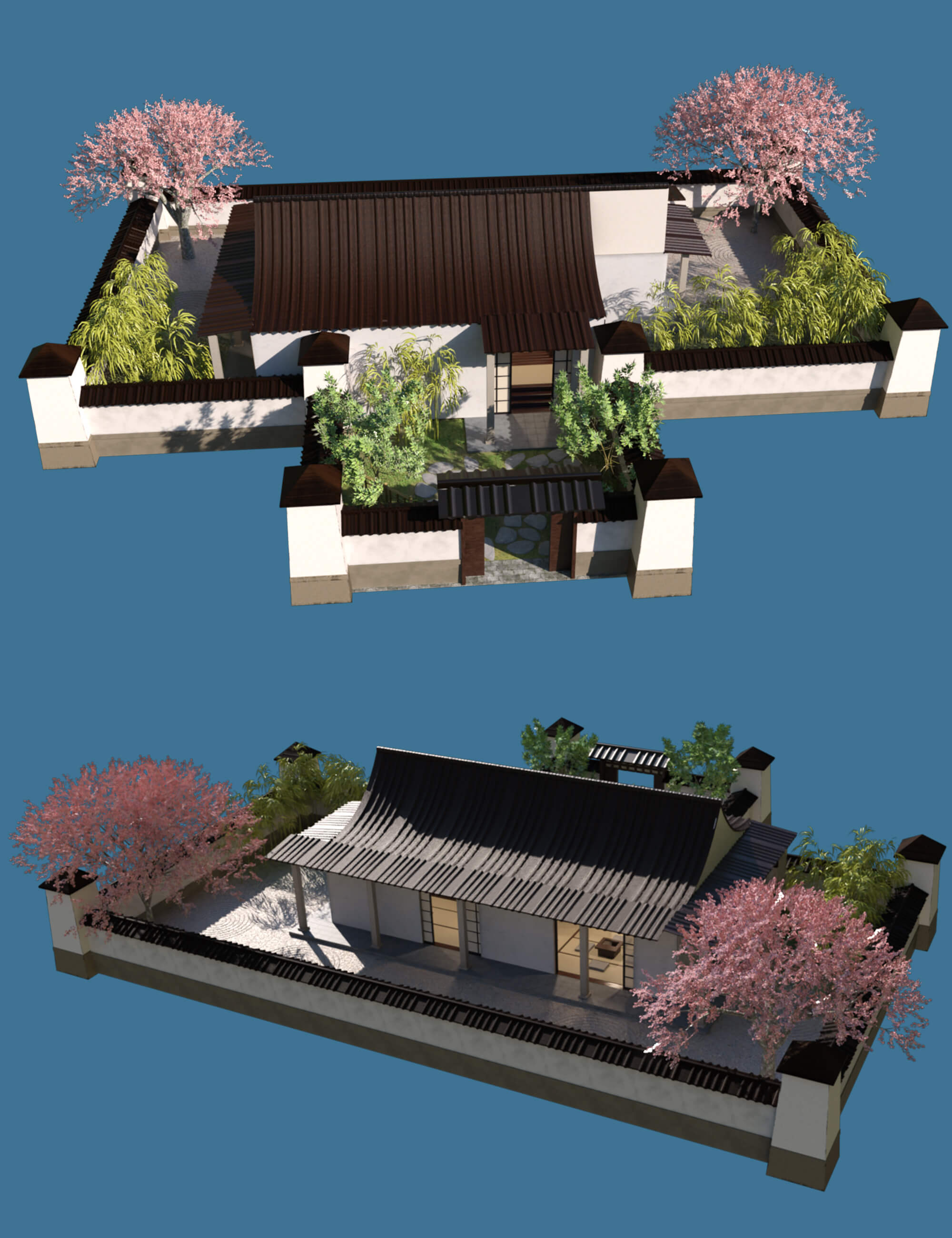 Samurai's House - Daz Content by clacydarch