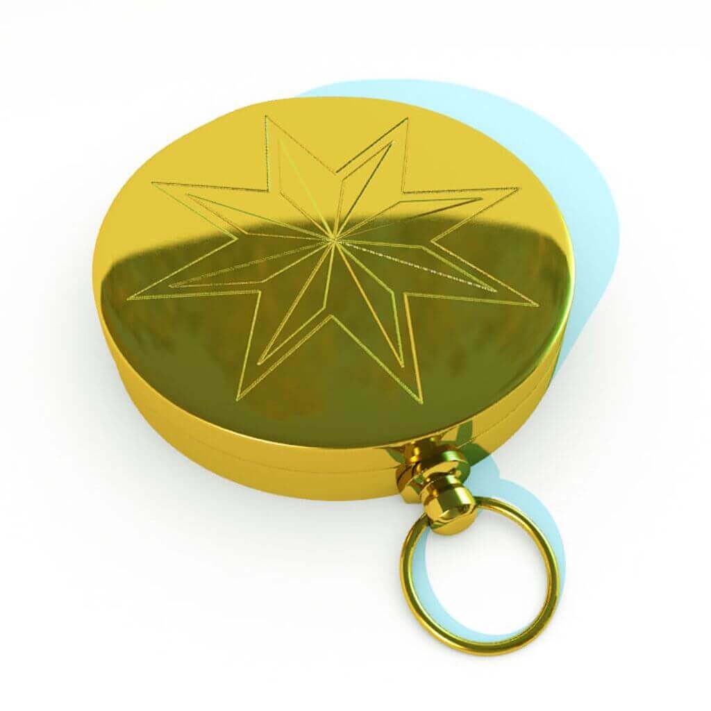 Gold Compass - 3D Model by clebersales