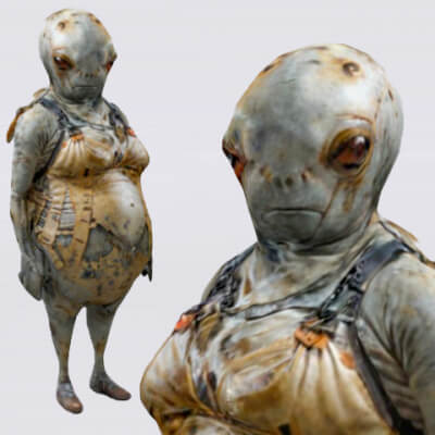 Alien Explorer - 3D Model by Cleveyus