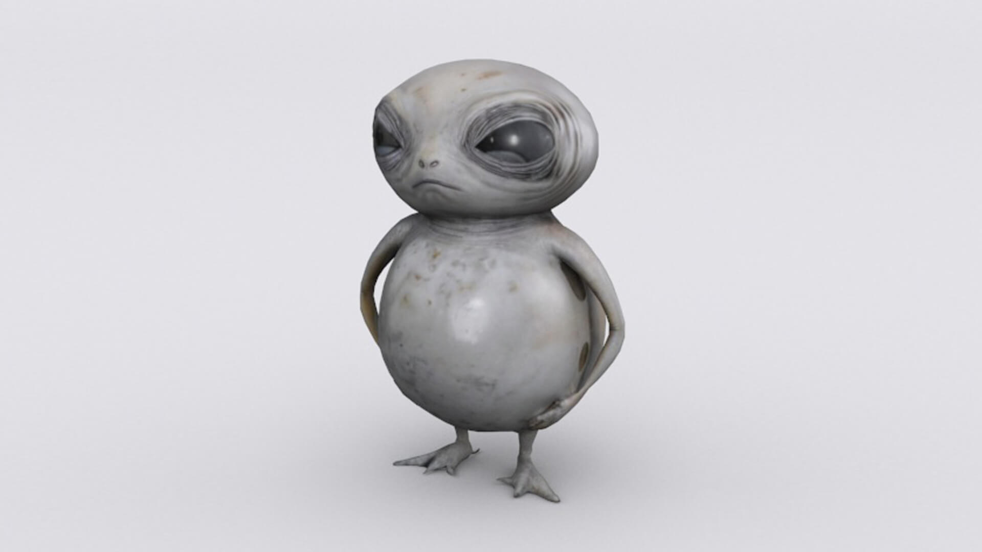 Baby Alien Fat - 3D Model by Cleveyus