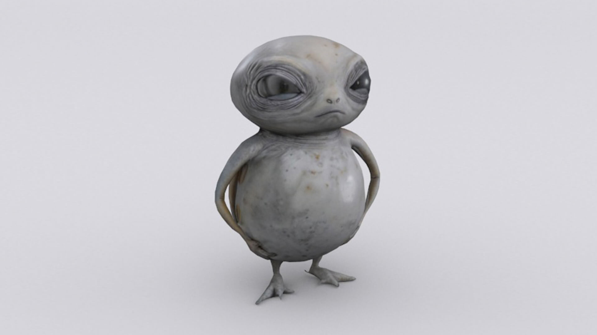 Baby Alien Fat - 3D Model by Cleveyus