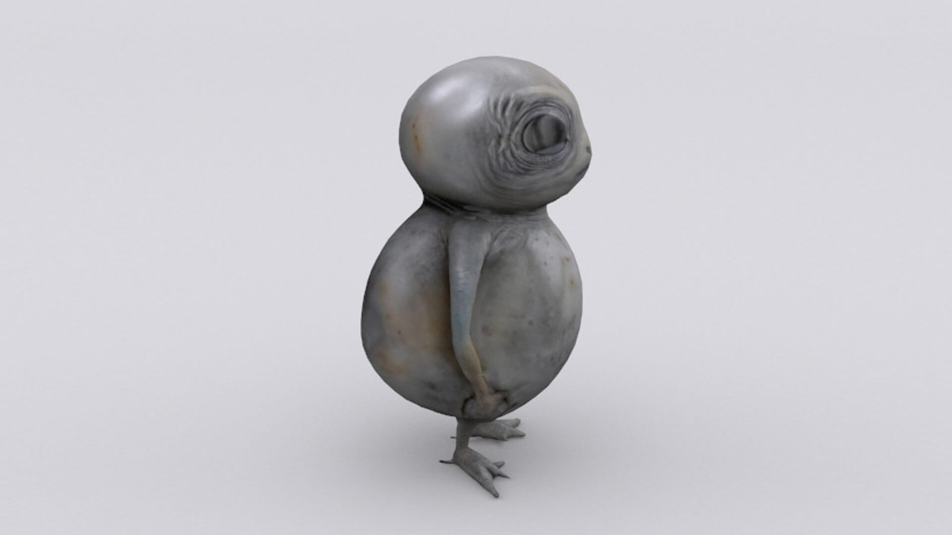 Baby Alien Fat - 3D Model by Cleveyus