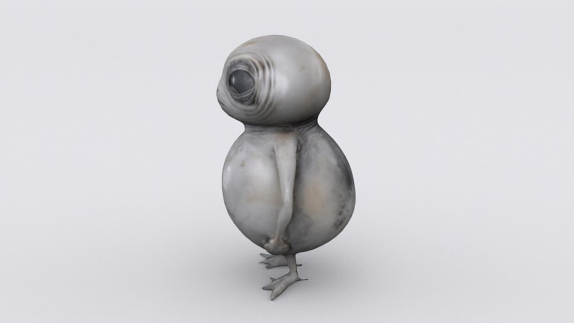 Baby Alien Fat - 3D Model by Cleveyus