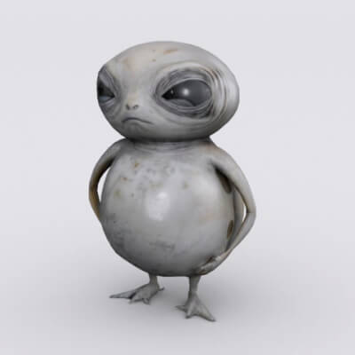 Baby Alien Fat - 3D Model by Cleveyus