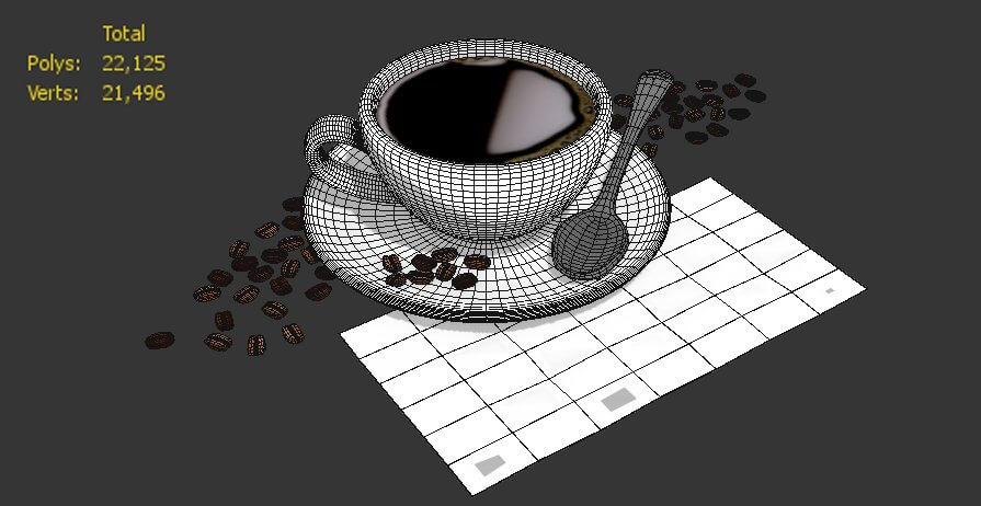 Coffee Cup - 3 Coffee Textures 3D Model by Cleveyus