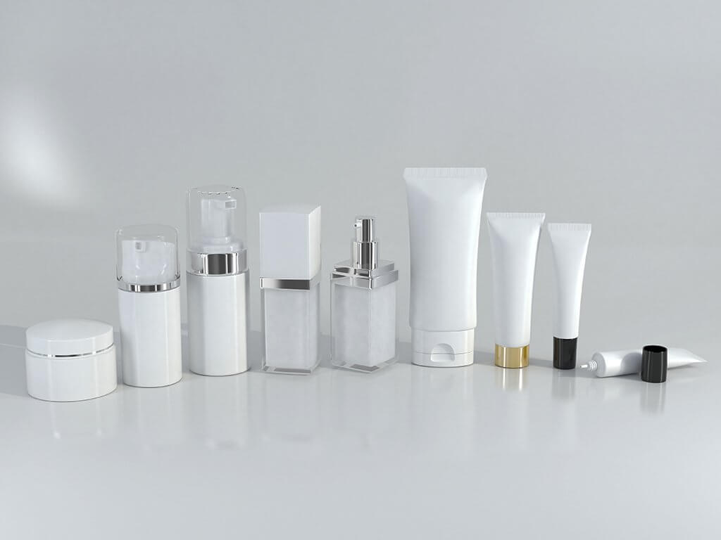 Cosmetic Bottle and Tube Set - 3D Model by Cleveyus
