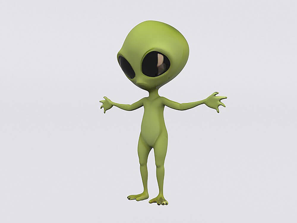 Cute Baby Alien - 3D Model by Cleveyus