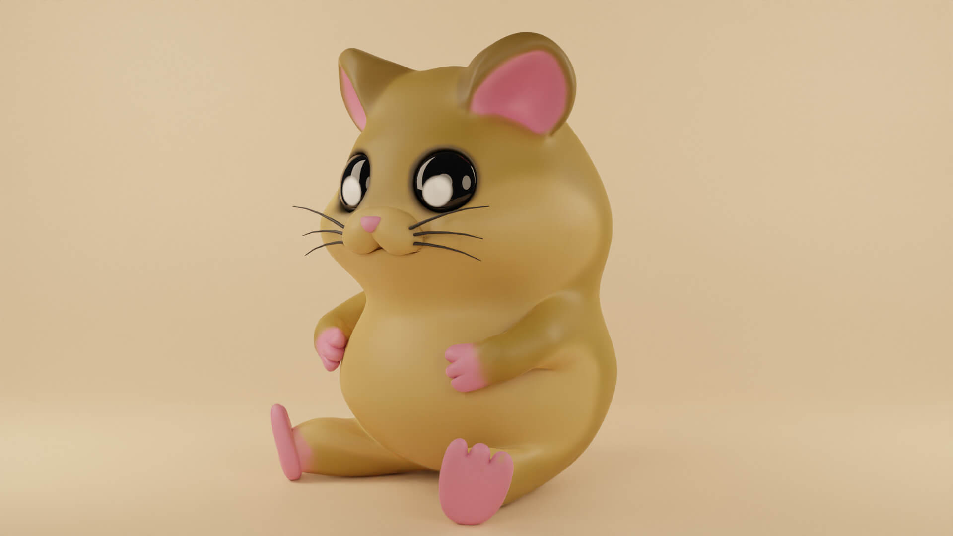 A Little Hamster - 3D Model by clickdamn