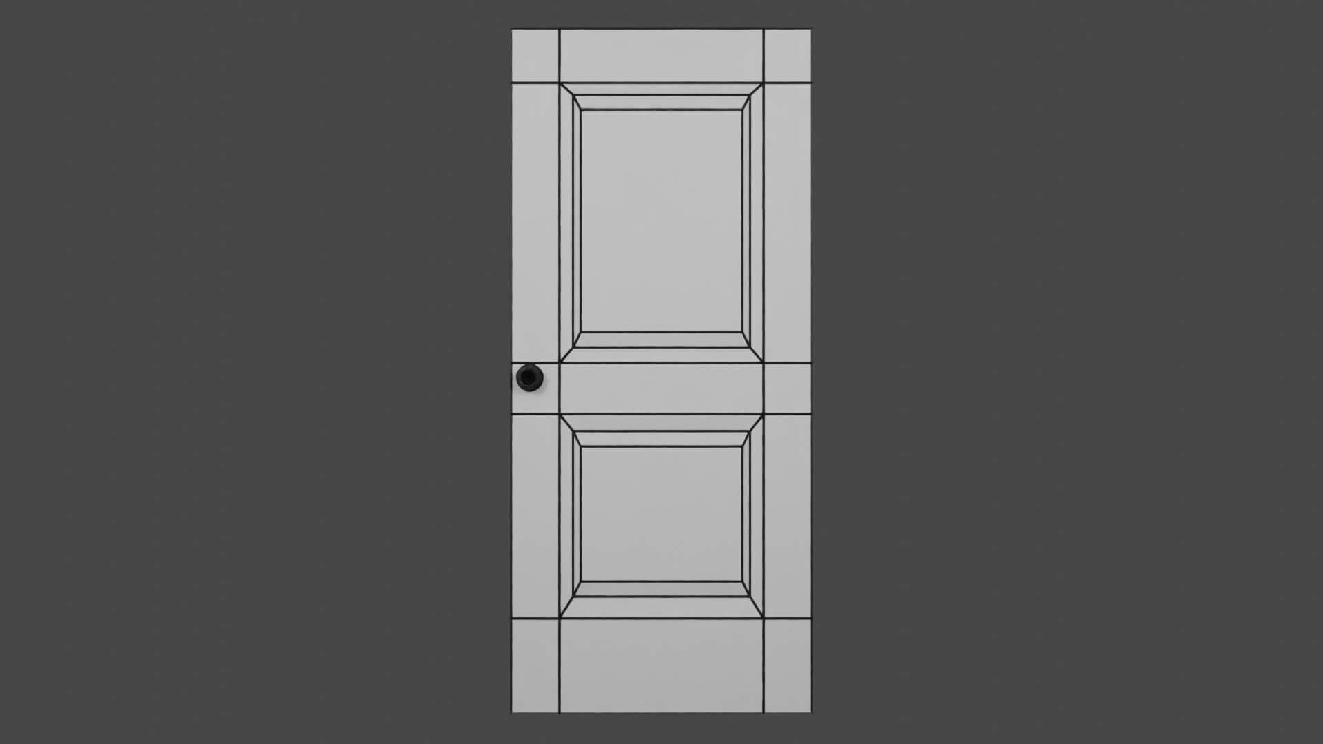 A Simple Door - 3D Model by clickdamn