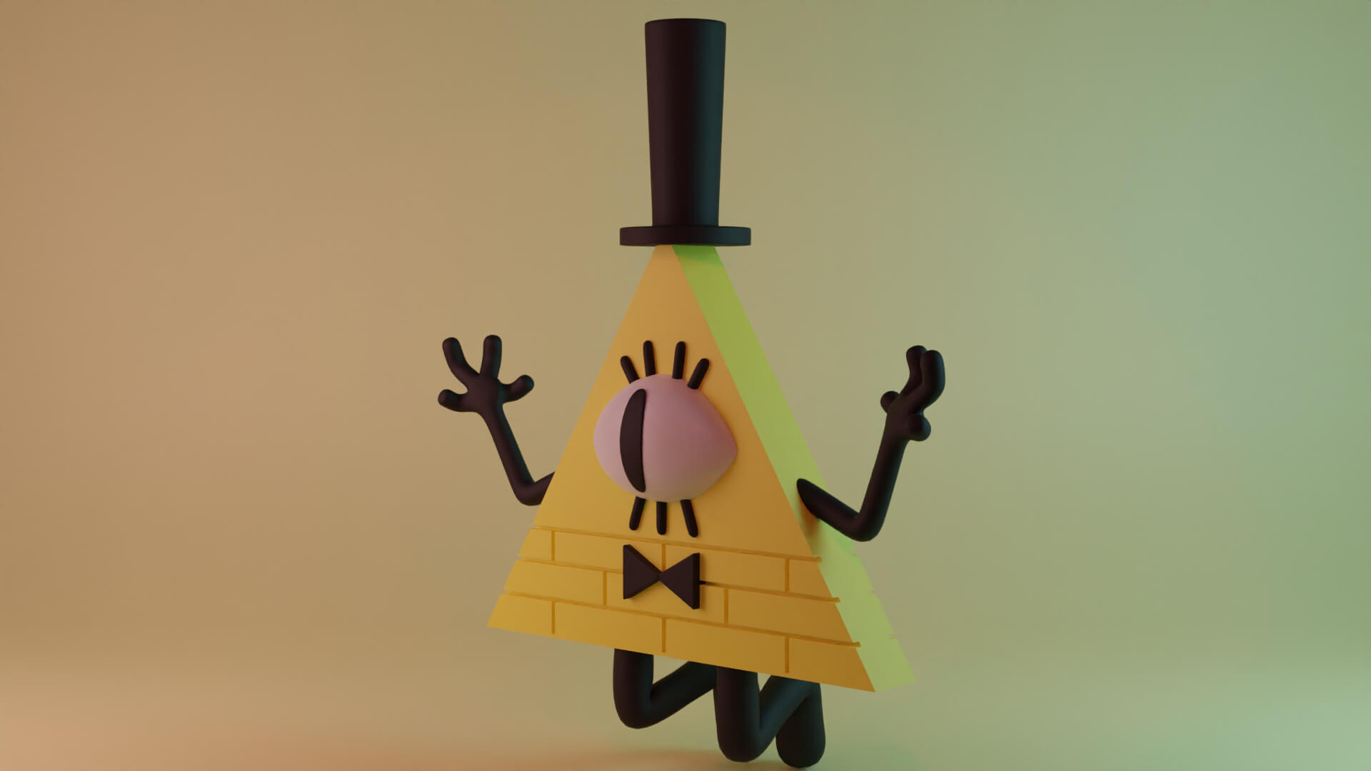 Bill Cipher gravity falls - 3D Model by clickdamn