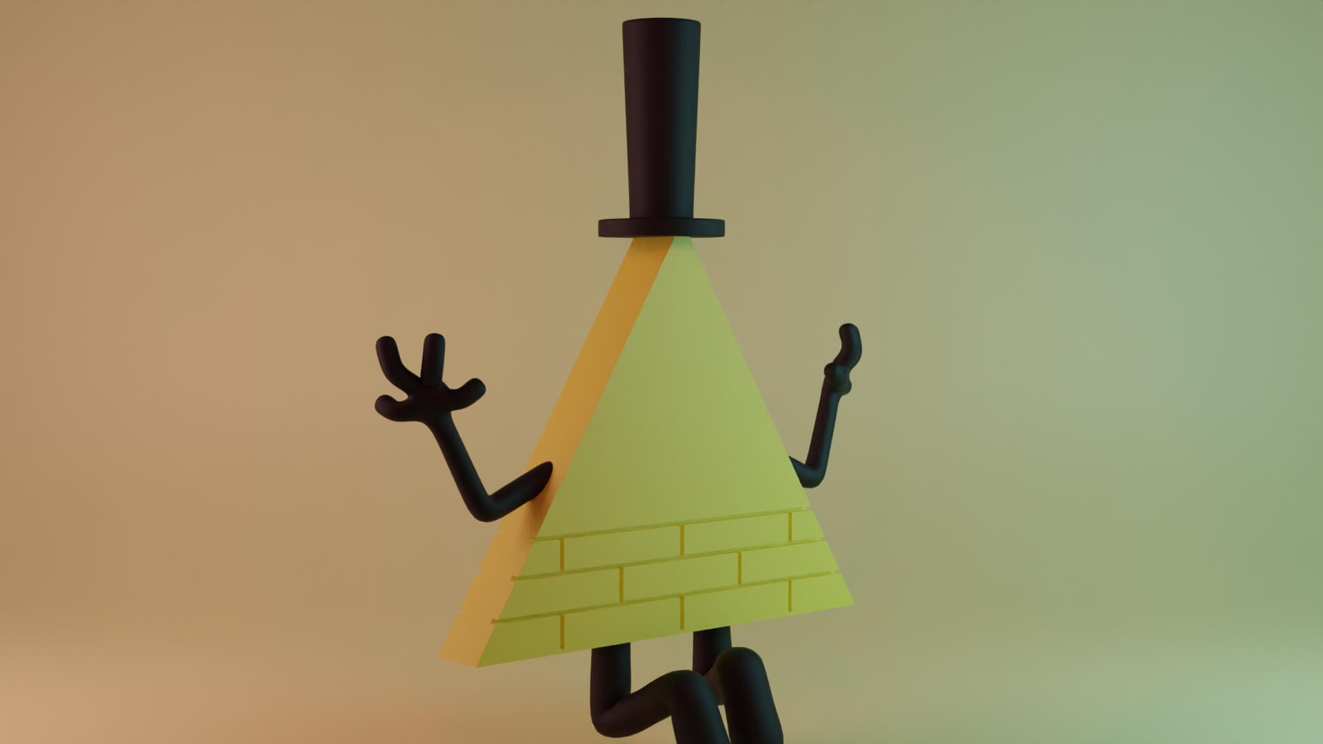 Bill Cipher gravity falls - 3D Model by clickdamn