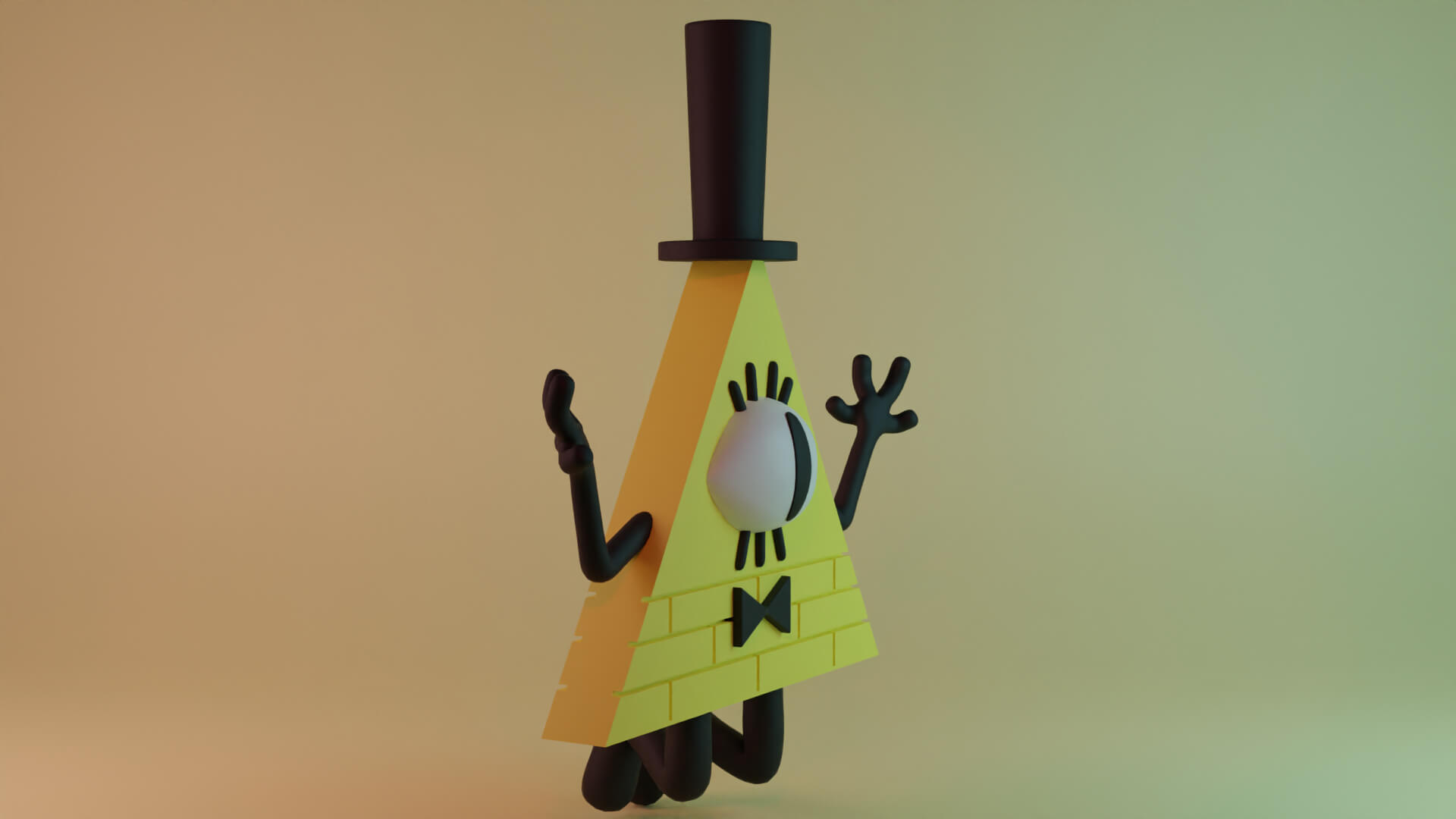 Bill Cipher gravity falls - 3D Model by clickdamn