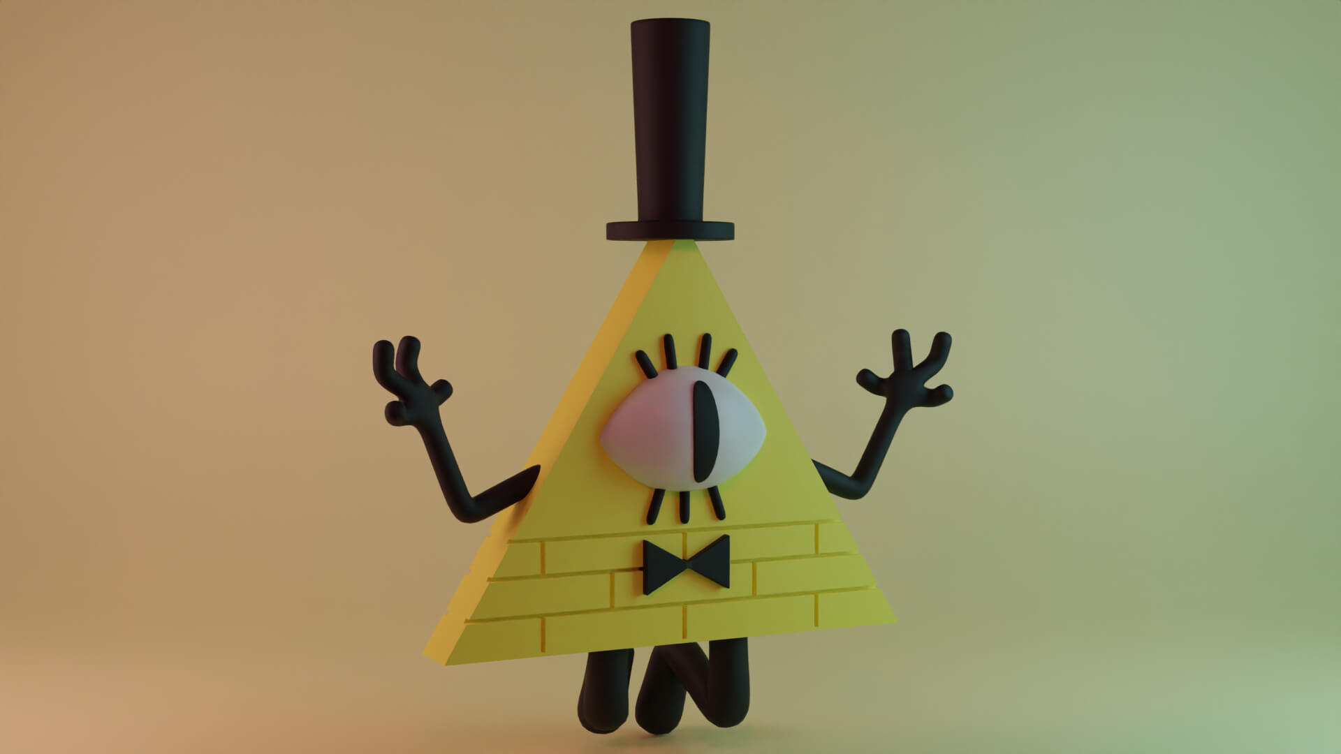 Bill Cipher gravity falls - 3D Model by clickdamn