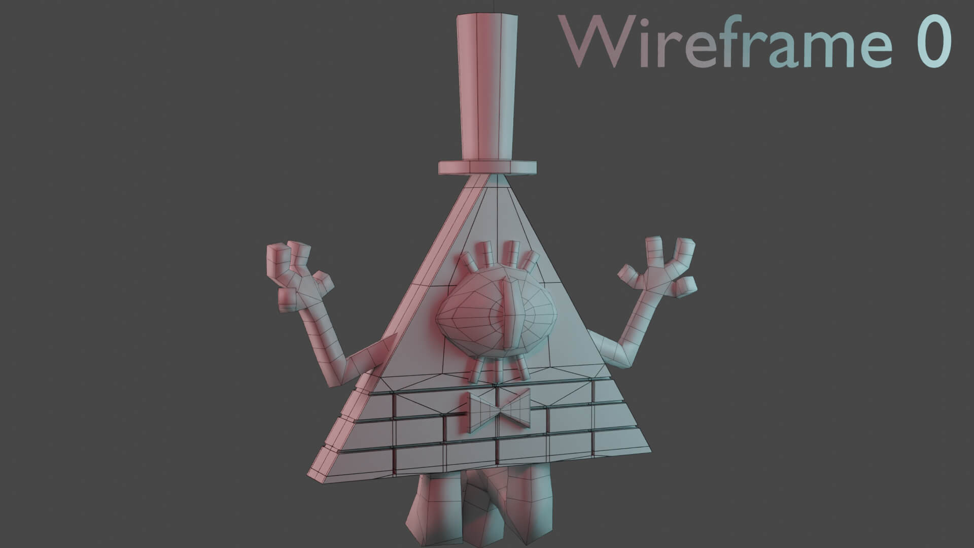 Bill Cipher gravity falls - 3D Model by clickdamn