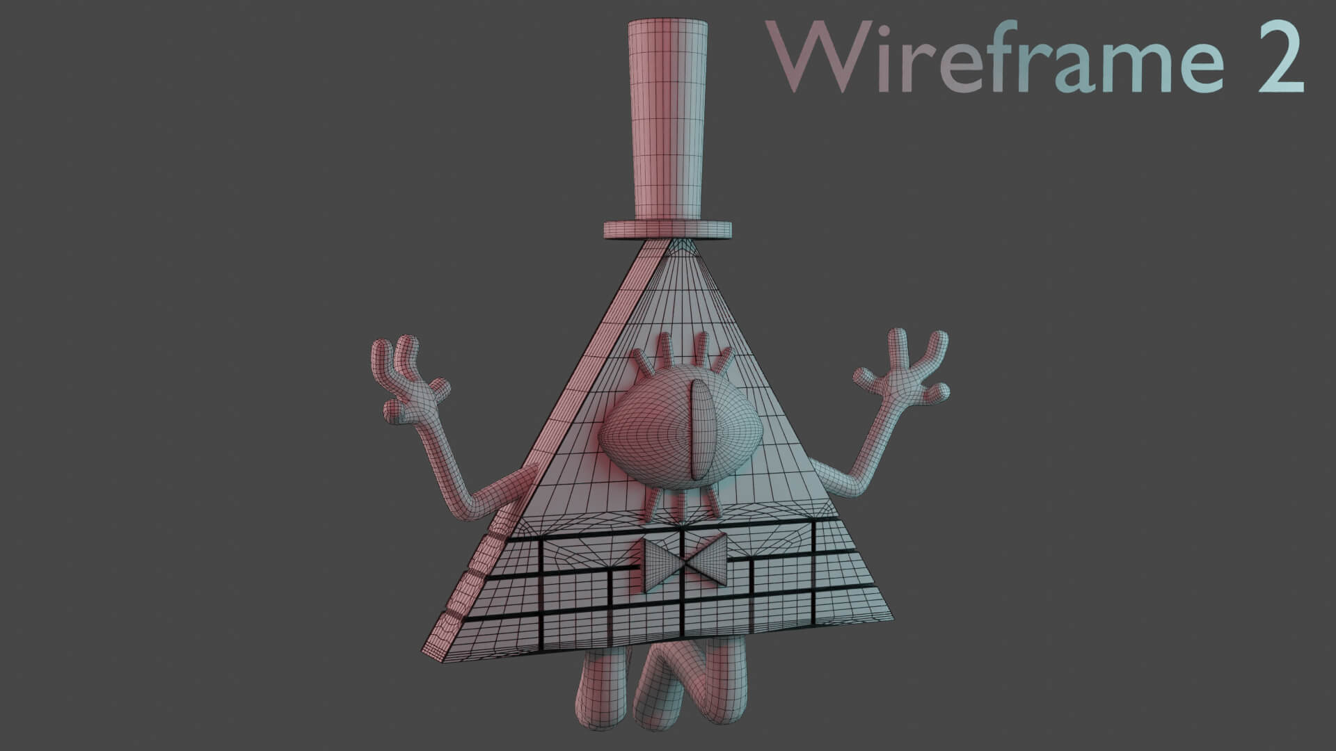 Bill Cipher gravity falls - 3D Model by clickdamn