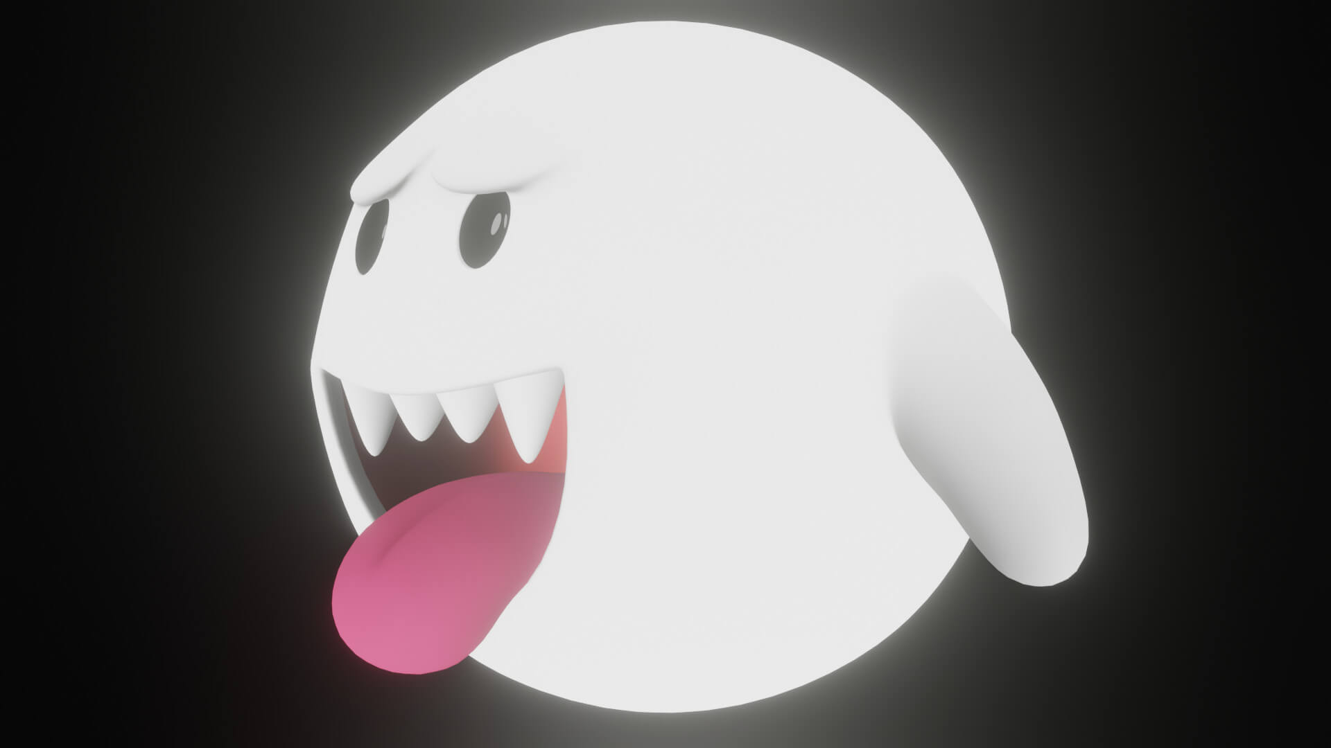 Boo From Mario's Games - 3D Model by clickdamn