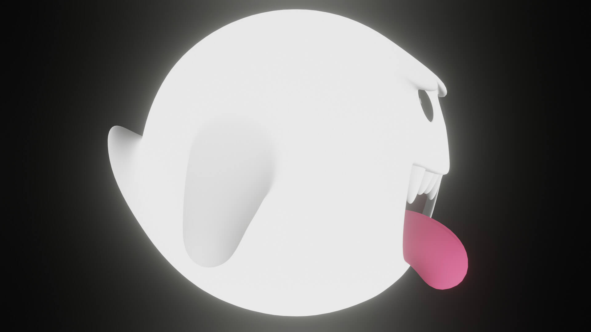 Boo From Mario's Games - 3D Model by clickdamn