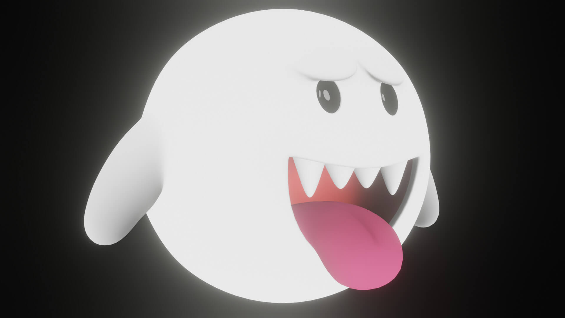 Boo From Mario's Games - 3D Model by clickdamn