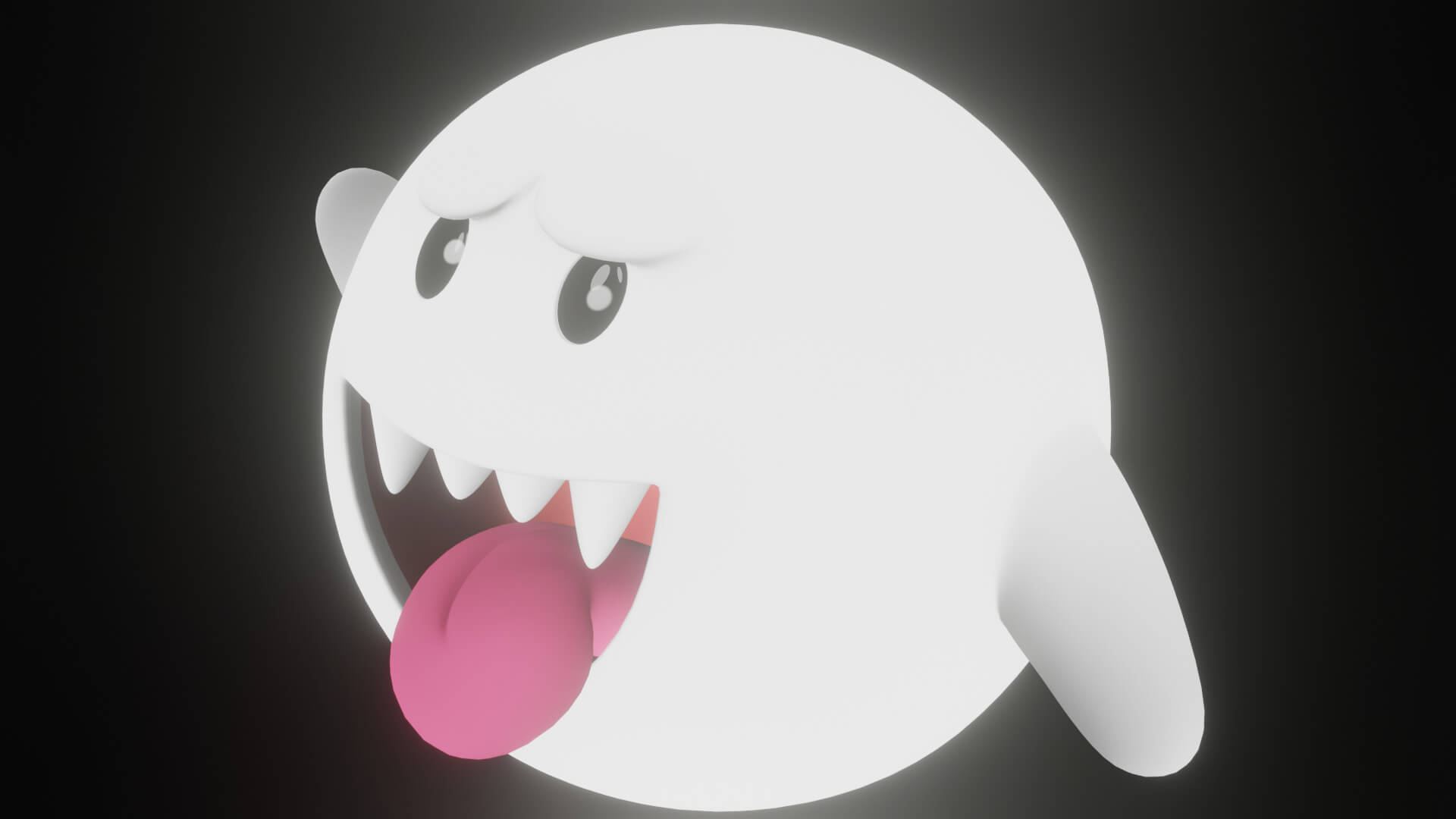 Boo From Mario's Games - 3D Model by clickdamn