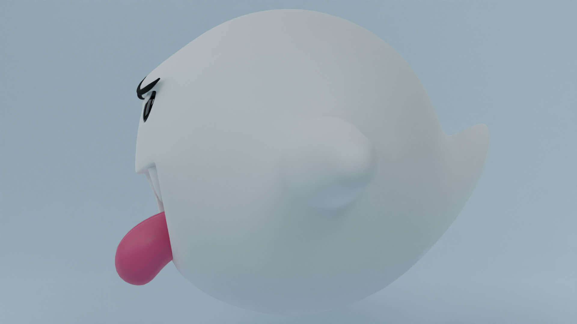 Boo From Mario's Games - 3D Model by clickdamn